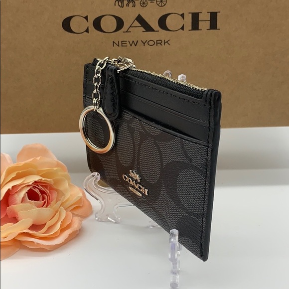 Coach | Bags | Mini Skinny Id Case In Signature Canvas | Poshmark